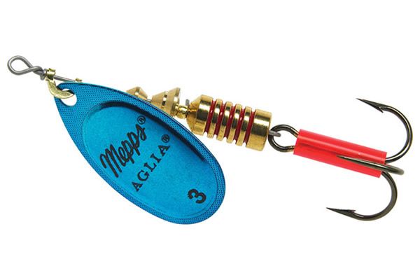 Mepps Aglia Platinum Bleu / Argent Size 4 Lure - Johnson Ross Tackle